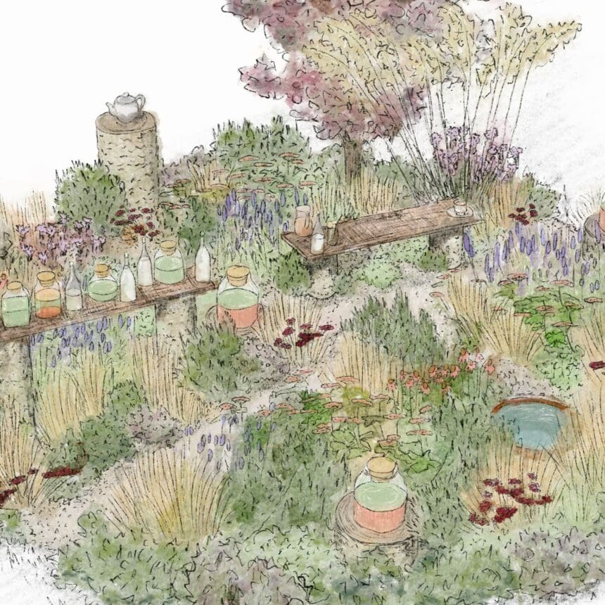 RHS Hampton Court Palace Garden Festival: Healer's Hollow